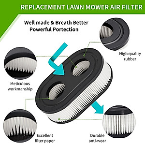 594106 Air Cleaner Cover and 798452 Air Filter Compatible with Briggs & Stratton 093J02, 09P700, 103M02, 104M02, 104M05