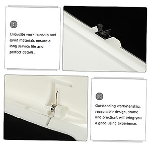 OFFSCH Crevice Trash Can Litter Trash Can Rubbish Bin Decorative Trash Bin Bedroom Garbage Can with Lid Recycling Containers Mini Decor Narrow Spaces Container Bin Office Dustbin White Pp