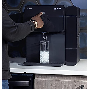 GE Profile Opal Ice Dispenser | Countertop Nugget Ice Maker with Ice Dispenser & 1-Gallon Side Tank | Ice Machine with WiFi Connectivity | Smart Home Kitchen Essentials | Satin Black