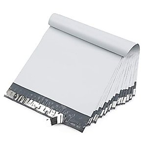 100 Pack Poly Mailers 10x13, White Self Sealing Shipping Bags, 2.5 Mil Thick Durable Mailing Envelopes, Packing Bag for Small Business