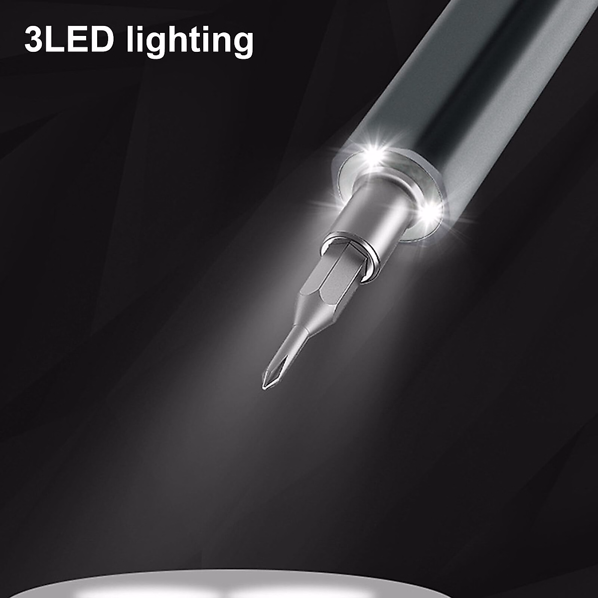 36 in 1 Cordless Electric Screwdriver, Mini Power Precision Screwdriver Set with LED Light 3. 7V Rechargeable Portable Magnetic Repair Tool Kit for Repairing Phones Eyeglasses Laptop