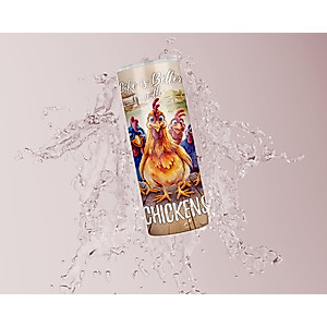 Casitika Chicken Tumbler. Chicken Gifts For Women. 20 Oz Tumbler For People That Love Chickens. Gift Idea For Mom To Use As A Coffee Mug. (Life)