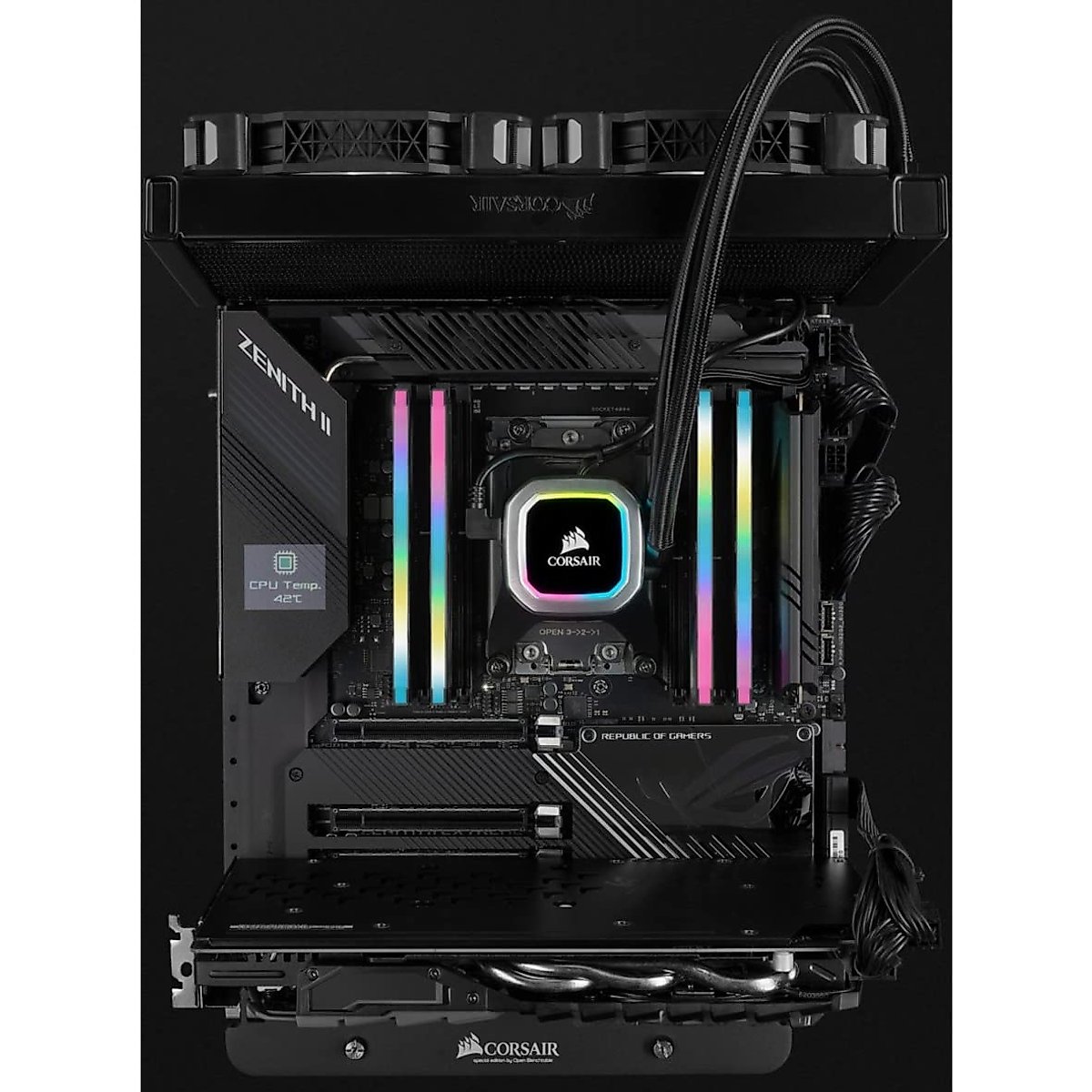 Corsair Vengeance RGB PRO SL 16GB (2x8GB) DDR4 3600MHz C16 Optimized for AMD Ryzen Desktop Memory (10 Ultra-Bright RGB LEDs, Custom Performance PCB, Tight Response Times, Intel XMP 2.0) Black