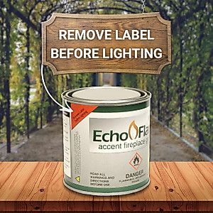 Echo Valley EchoFlame Gel-Fuel for Indoor/Outdoor Fireplaces (Pack of12)