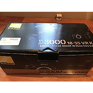 Nikon D3000 10MP Digital SLR Camera with 18-55mm f/3.5-5.6G & 55-200 AF-S DX VR Nikkor Zoom Lenses