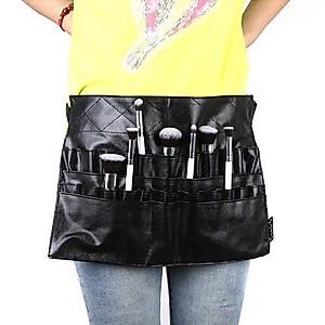 COMICFS Makeup Brush Bag A1 Professional Cosmetic Holder 28 Pockets Organizer Apron with Artist Belt Strap/Belt Light Weight