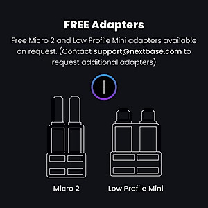 NEXTBASE Universal Dash Cam Hardwire Kit - in Car Hard Wiring Kit Dash Cam Mini / Micro USB adapters