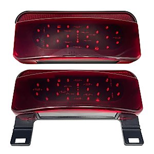 Command Electronics LED RV Camper Trailer Stop Turn Brake Tail Lights/License Light/Black Base