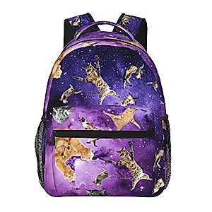 Gelxicu Cute Cat Backpack Cute School Bags Laptop Casual Bag Animal Backpack Casual Daypack School Bag