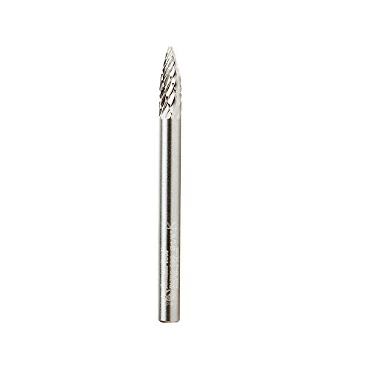 Amana Tool - BURS-190 Solid Carbide Pointed Tree Shape 1/8 Dia x 3/8 x 1/8 Shank Double Cu