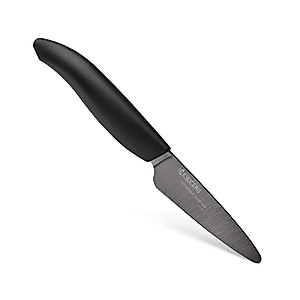 Kyocera Revolution 3pc ceramic knife set, 6", 5" and 3", Black