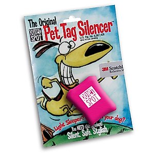 Quiet Spot Pet Tag Silencer (Pink)