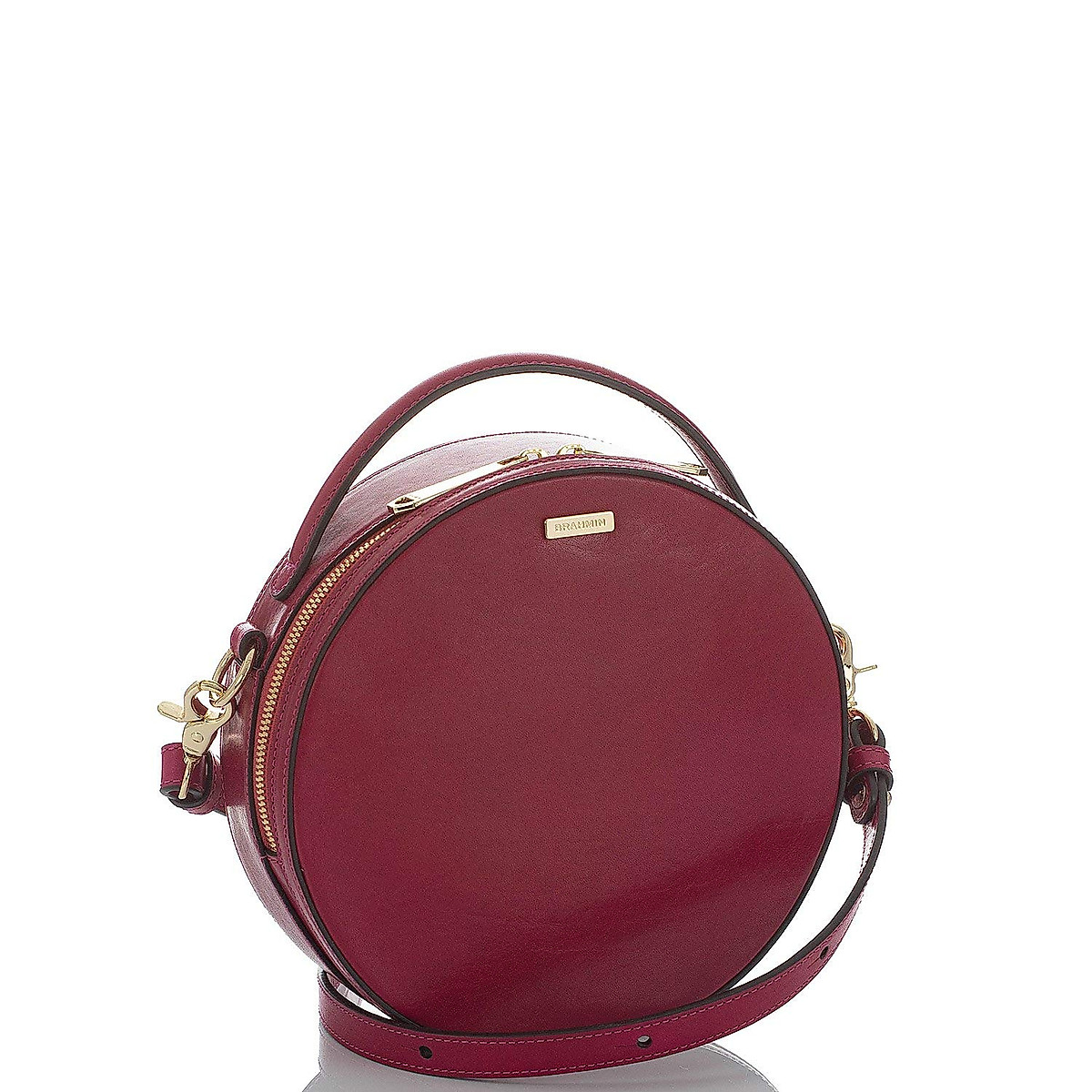Brahmin Lane Leather Shoulder Bag Fuschia