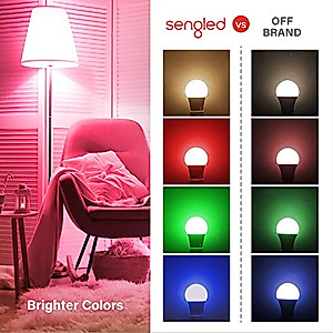 Sengled Smart Light Bulb Starter Kit, Smart Bulbs that Work with Alexa, Google Home, Color Changing Light Bulb, Alexa Light Bulbs, A19 E26 Dimmable Bulbs 800LM, 8.6W (60W Equivalent), 2 Pack with Hub