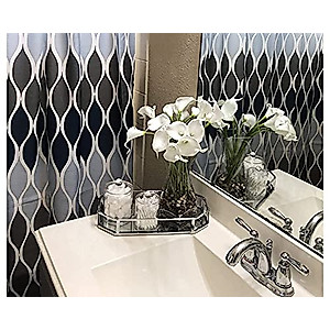 DS. DISTINCTIVE STYLE Bathroom Organizer Cotton Ball Holder Clear Canisters Acrylic Apothecary Jars with Lids (10oz&10oz)