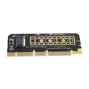 Zopsc High Speed SSD Hard Disk Adapter Mini M.2 NGFF SSD to PCI-E 3.0 X16 Expansion Riser Card Application for Home/Office/Gamer