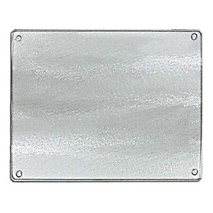 CounterArt Lightly Frosted 3mm Heat Tolerant Tempered Glass Cutting Board 15" x 12" Dishwasher Safe