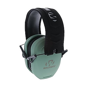 Walker's Earmuffs, Slim Passive-Sage Green w/FDE Logo, One-Size