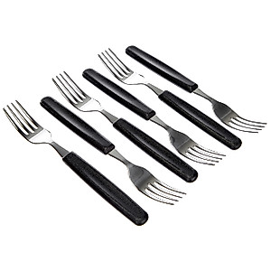 Victorinox Swiss Classic, Table Set, Set of 24, Extra Sharp Blade, Wavy Edge, 11 cm, Stainless Steel, Black