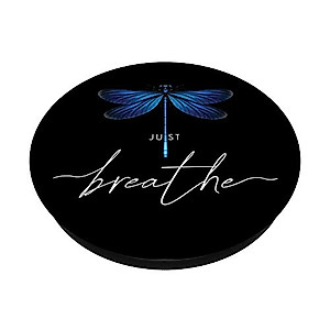 Just Dragonfly Tattoodesign Summer Breathe Meditation Yoga PopSockets Swappable PopGrip