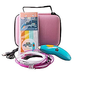 WERJIA Hard Carrying Case Compatible with 3Doodler Start 3D Printing Pen (Pink，Case Only)