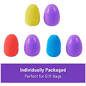 Kinetic Sand, 20-Pack Eggs with 3.3lbs Red, Yellow & Blue Play Sand for Egg Hunts, Party Favors & Goodie Bags, Sensory Toys for Kids Ages 3 and up