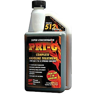 PRI Fuel Stabilizer For Gasoline 32oz Power Output Reduces HC/NOx Emissions