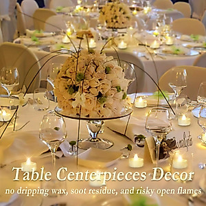 Amagic 30Pcs Flickering Flameless Tea Lights Battery Operated, 200+ Hours Long Lasting Electric Candle for Wedding Table Centerpiece, Home Decor, Gift, Holiday Decor