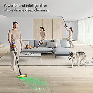 Dyson V15 Detect Cordless Vacuum Cleaner, Yellow/Nickel