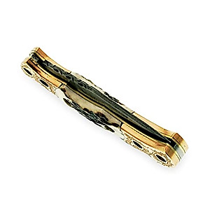 Back Lock Handmade Folding knife Pocket knife Damascus Steel Blade Back Lock Stag Horn Handle Leather Sheath BW-5160