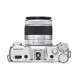 Pentax Q10 12.4MP with 02 zoom lens kit (Silver)