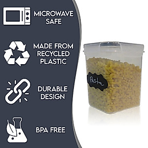 Kitchen Pantry Organizers and Storage - Airtight Food Storage Container Set, 14 Pcs BPA Free Plastic Dry Food Canisters for Kitchen Pantry Organization and Storage Ideal for Cereal, Flour & Sugar