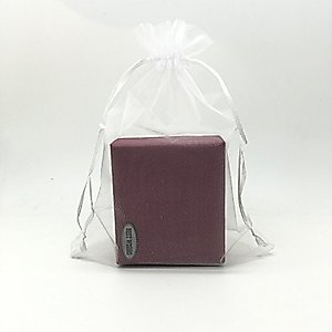 SUNGULF 100pcs Organza Pouch Bag Drawstring 6"x9" 16x22cm Strong Gift Candy Bag Jewelry Party Wedding Favor (White)