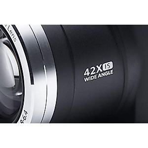 Kodak PIXPRO Astro Zoom AZ421-BK 16MP Digital Camera with 42X Optical Zoom and 3 inch LCD Screen (Black) (Renewed)