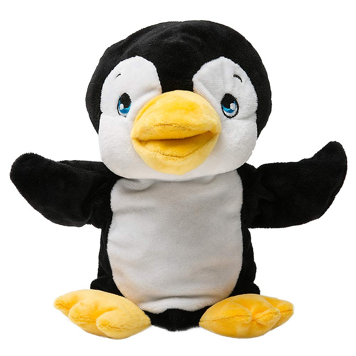 HollyHOME Plush Zoo Friends Hand Puppet Animal Puppet Penguin for Kids Storytime 14 Inches Black