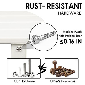 DAILYLIFE Side Table, Plastic Outdoor Adirondack End Table, Patio Coffee Table, Weather Resistant, Pool Composite Outdoor Tables for Patio Deck Garden, Backyard & Lawn Furniture