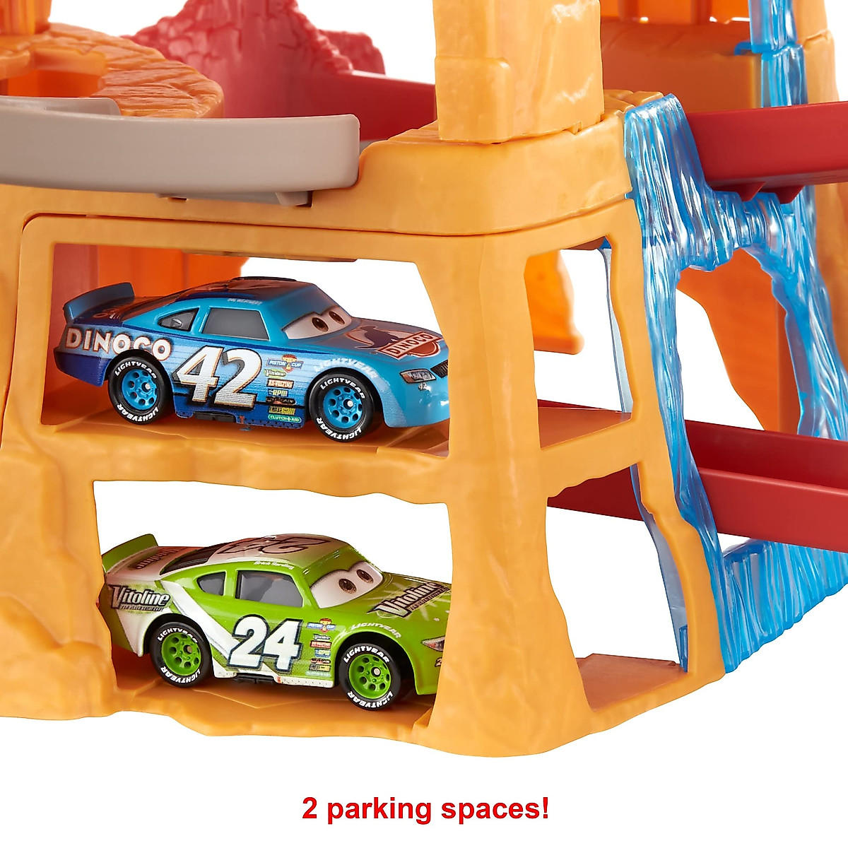 ​Disney and Pixar Cars Toys, Playset with 2 Vehicles, Radiator Springs Mountain Race ​​​