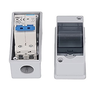 DC Disconnect Switch 1000V 40A Solar PV DC IP65 Distribution Box Isolation Switch Photovoltaic Solar Panel Grid Connected System Transparent Cover Miniature Circuit Breaker MCB