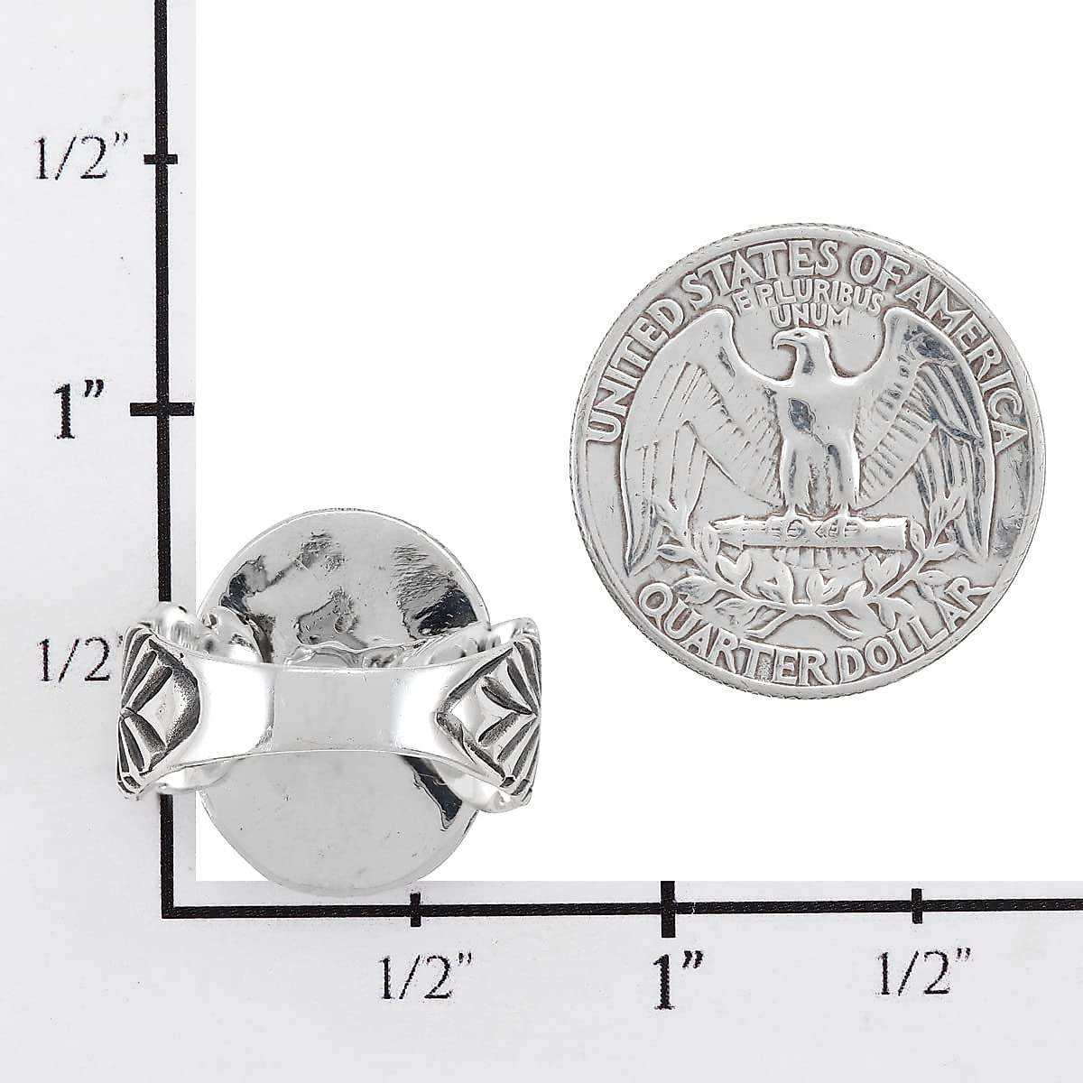 Turquoise Ring Sterling Silver 925 Genuine Gemstones Size 6 to 11 (Multi-Gems) (7)