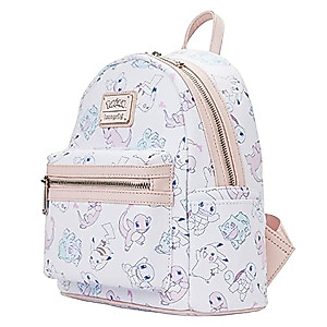 Loungefly Pastel Pink Pokemon Starters Pikachu Squirtle Fashion Backpack Purse