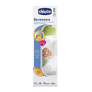 Chicco Feeding Bottle Well-being And Rubber Polypropylene ML Unisex Medium 250ml