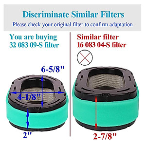 Drblawi Compatible with KH-32-883-09-S1 Air Filter Fit Kohle 7000 Series Kohler KT745 KT740 KT735 KT730 KT725 Engine Cub Cadet XT1 XT2 Lawn Mower,plus 12 050 01 Oil Filter