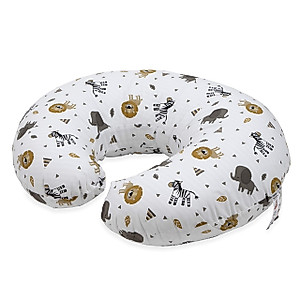 Nuby Support Pod Infant Breastfeeding Support Pillow by Dr. Talbot's, Zoo Animal Print
