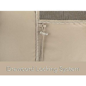 Covermates Outdoor Sofa Loveseat Cover - Water Resistant Polyester, Drawcord Hem, Mesh Vents, Seating and Chair Covers-Khaki