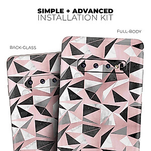 DesignSkinz Karamfila Marble & Rose Gold v13 Protective Vinyl Decal Wrap Skin Cover Compatible with The Samsung Galaxy S20 (Screen Trim & Back Glass Skin)