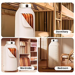 Portable Clothes Dryer, Small Dryer with Remote Control, Compact Foldable Travel Clothes Dryer with Dry Bag for RV, Travel, Home