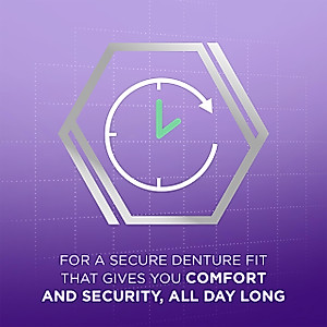 Super Poligrip Comfort Seal Denture and Partials Adhesive Strips, 40 Count (Pack of 4)