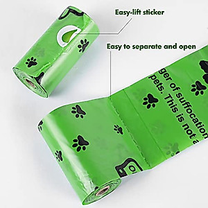 iMBG Dog Poop Bags, 8 Rolls, 120 Counts, 13 x 9 inch Poop Bag Refill Rolls, Lavender-Scented, Extra Thick, Leak Proof, Dog Waste Bag for Dogs and Cats