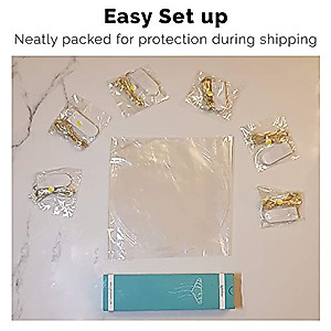 Lightsfevers warm white led balloons with batteries party balloons 20 inch clear balloons transparent balloons for helium or air, wedding balloons