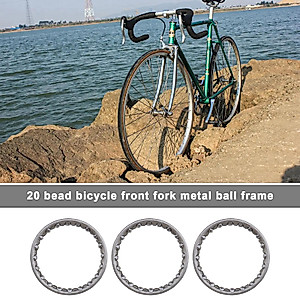 SING F LTD 10PCS Bicycle Ball Bearing Cycling Headset Bearing with 20 Balls Steering Bearings for Mountain Bicycles Fixed Gear Bike Crank Bottom Bracket Replacement Parts